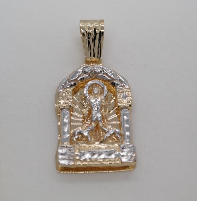 10k Yellow Solid Gold Saint Lazarus Pendant 89g | Etsy