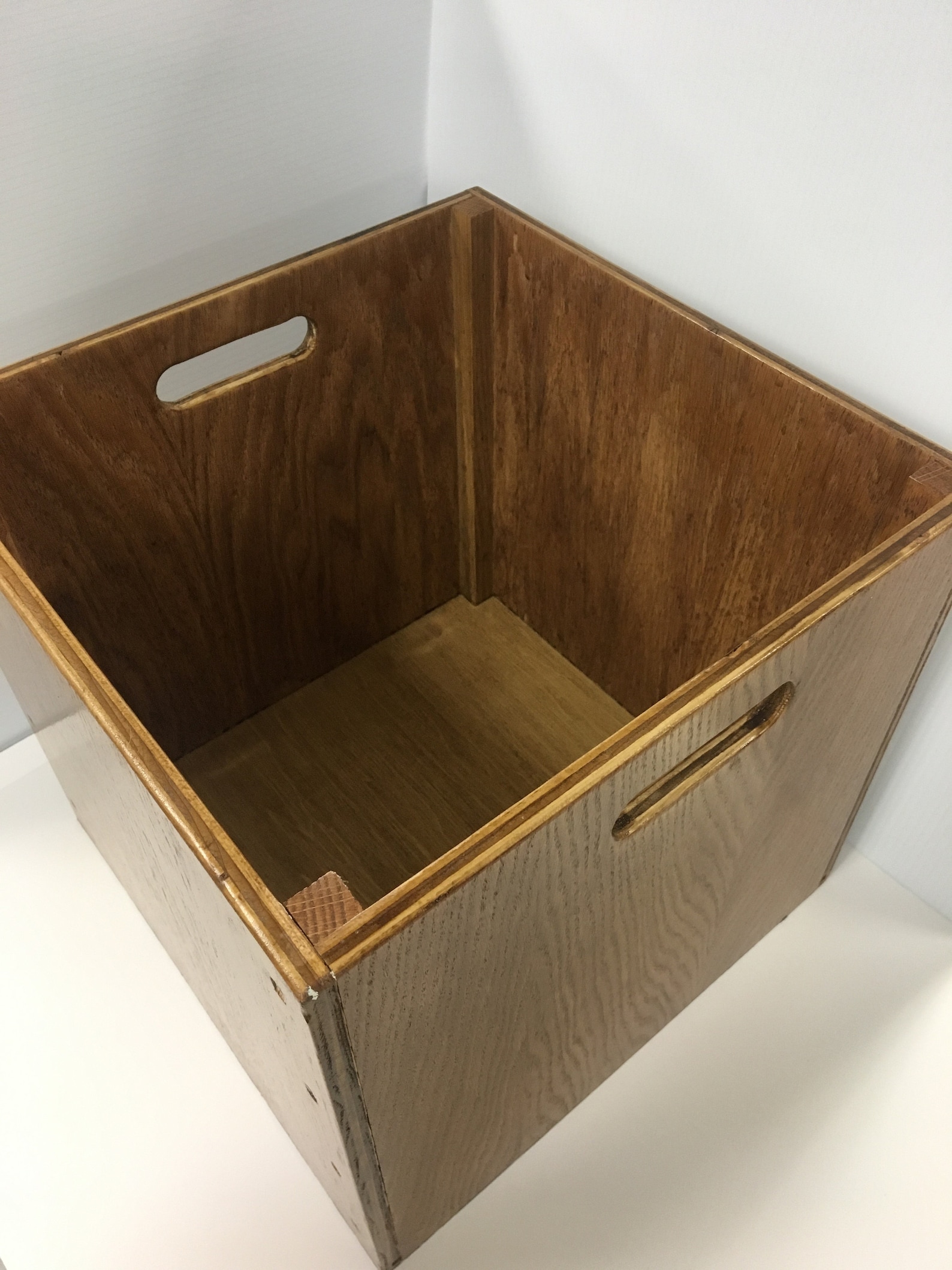 VINYL/RECORD STORAGE Bin Solid Birch Record Storage Bin * Free Shipping ...