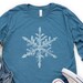 Snowflake Long Sleeve, Christmas T-shirt, Holiday Party Tops, Women ...