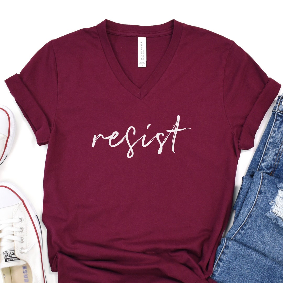Resist Shirt V-neck / 2020 Election / George Floyd / Black Lives Matter ...