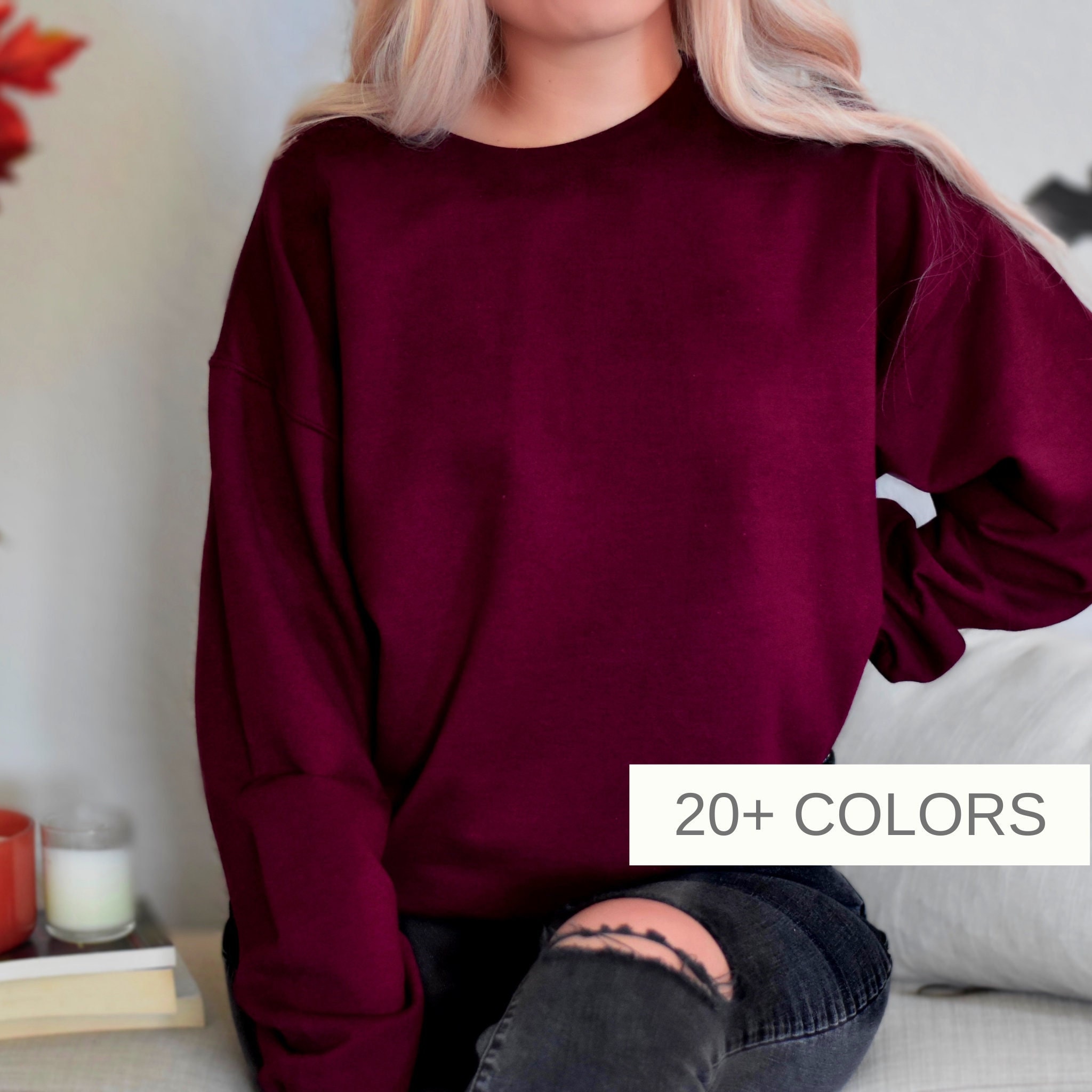 Gildan Heavy Blend 50/50 Blank Sweatshirt Gildan Fleece - Etsy