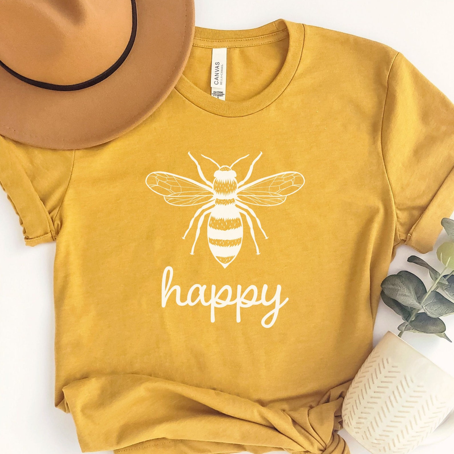 Bee Happy Shirt / Save the Bees Tee Shirt / Mom T-shirt / Men Women ...