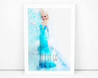 Let It Go Print | Etsy