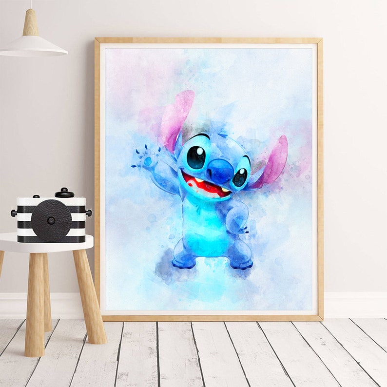 Lilo and Stitch print Lilo and Stitch poster Kids room decor | Etsy