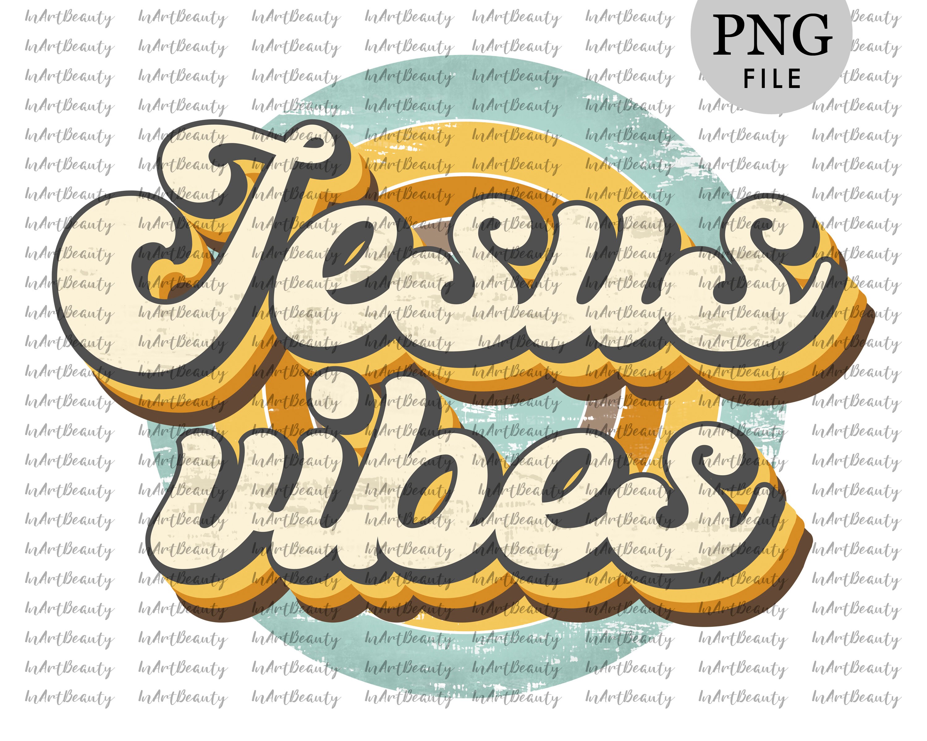 Jesus Vibes Christian Sublimation Designs Downloads Jesus - Etsy