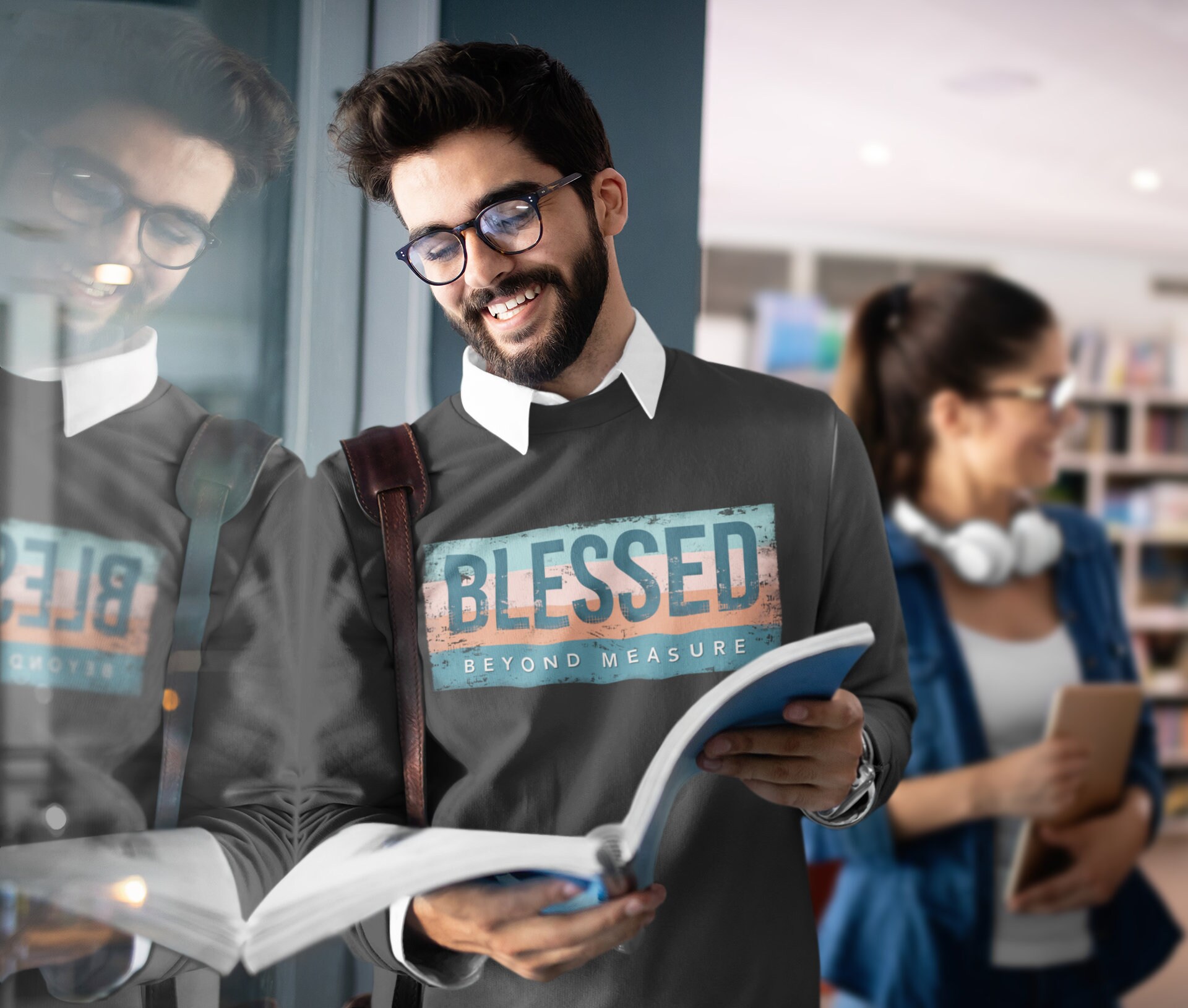 Blessed png christian png sublimation design beyond | Etsy