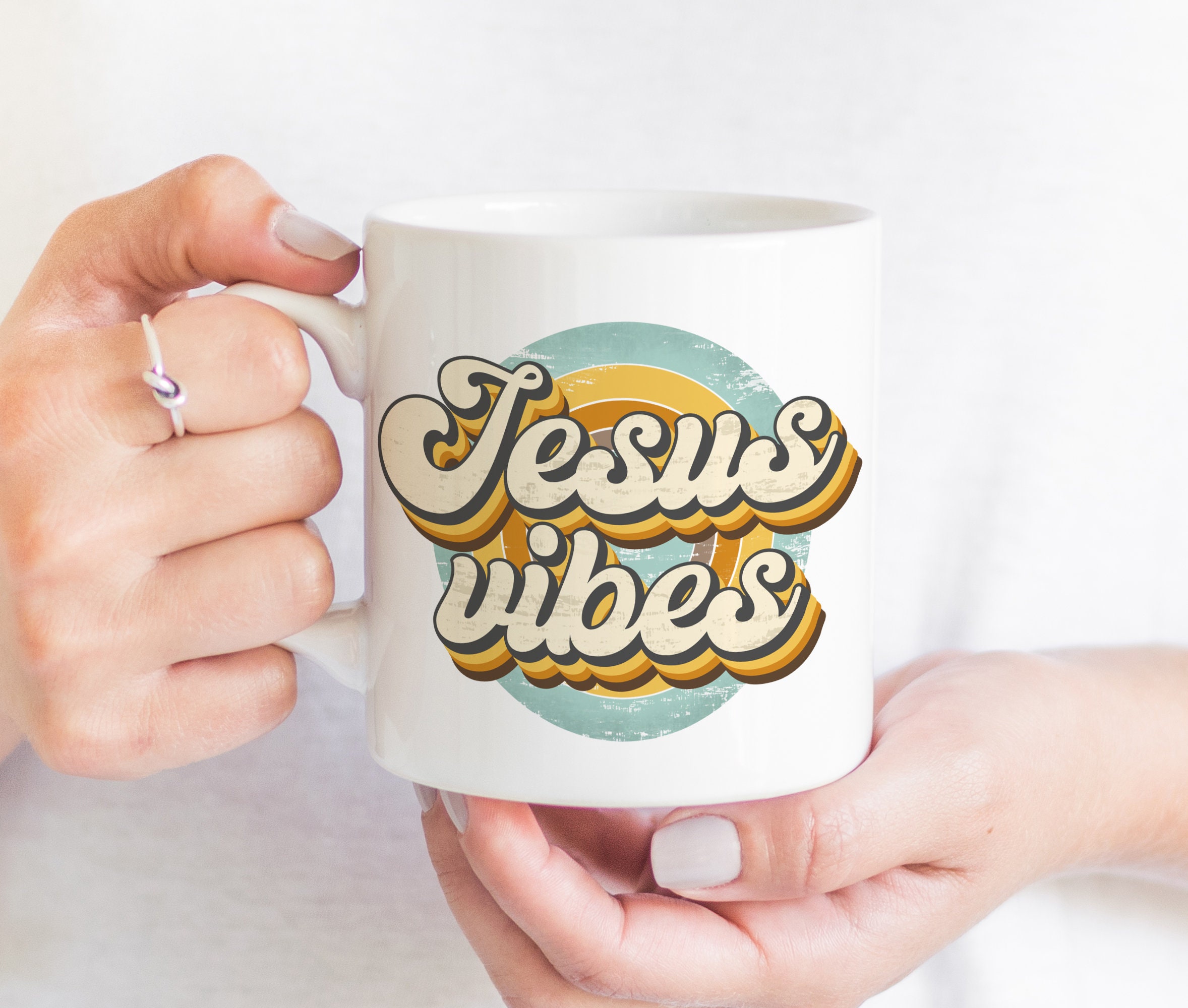 Jesus Vibes Christian Sublimation Designs Downloads Jesus | Etsy
