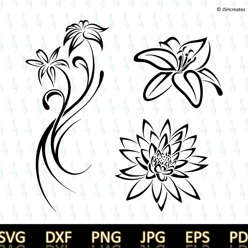 Lily Svg - Etsy