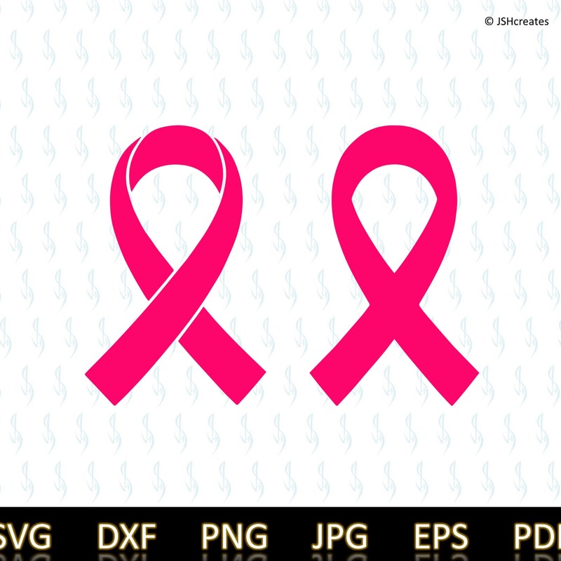 Breast Cancer Ribbon Svg - Etsy