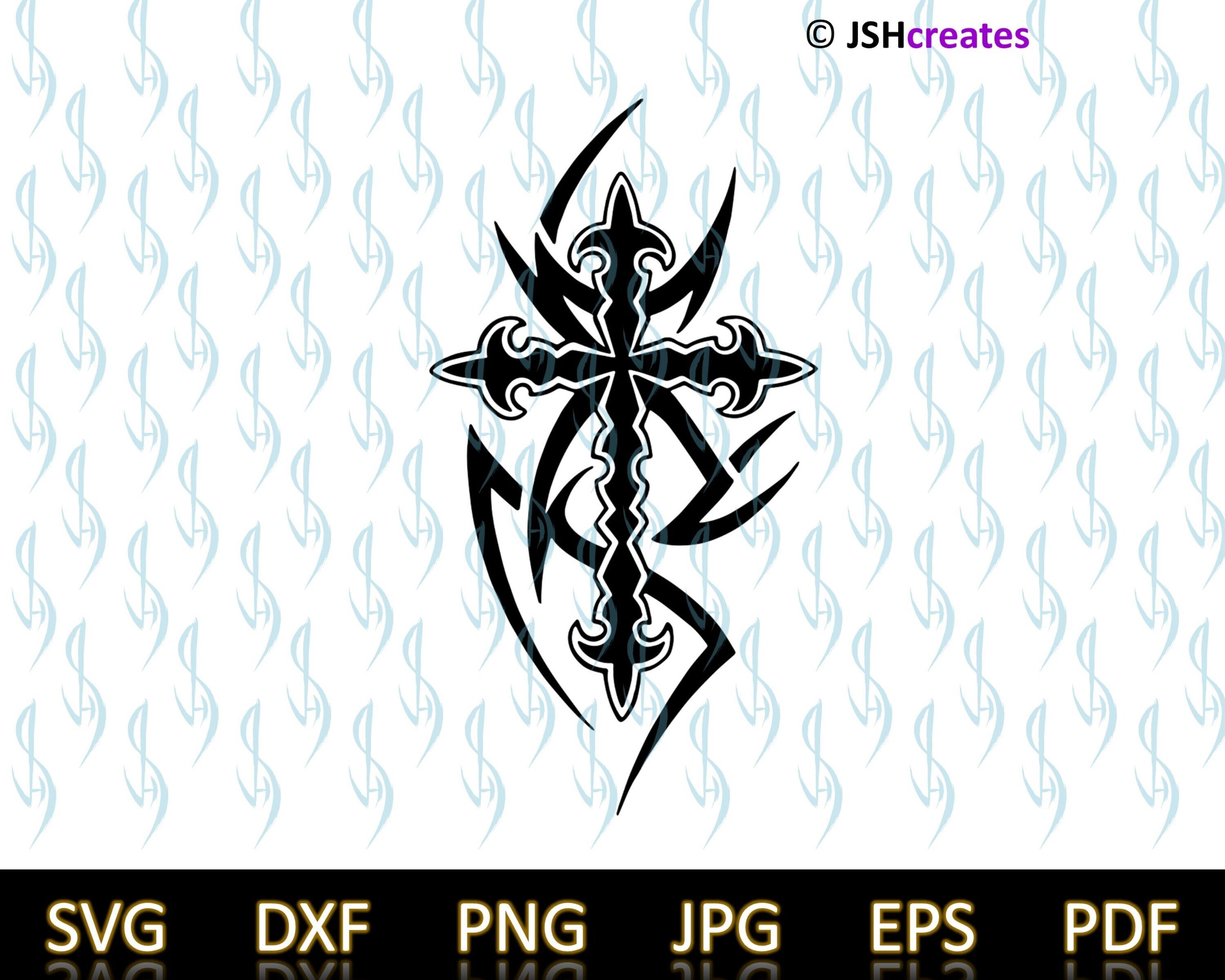 Cross Svg Tribal Svg Tribal Cross Svg Cross Clipart SVG - Etsy