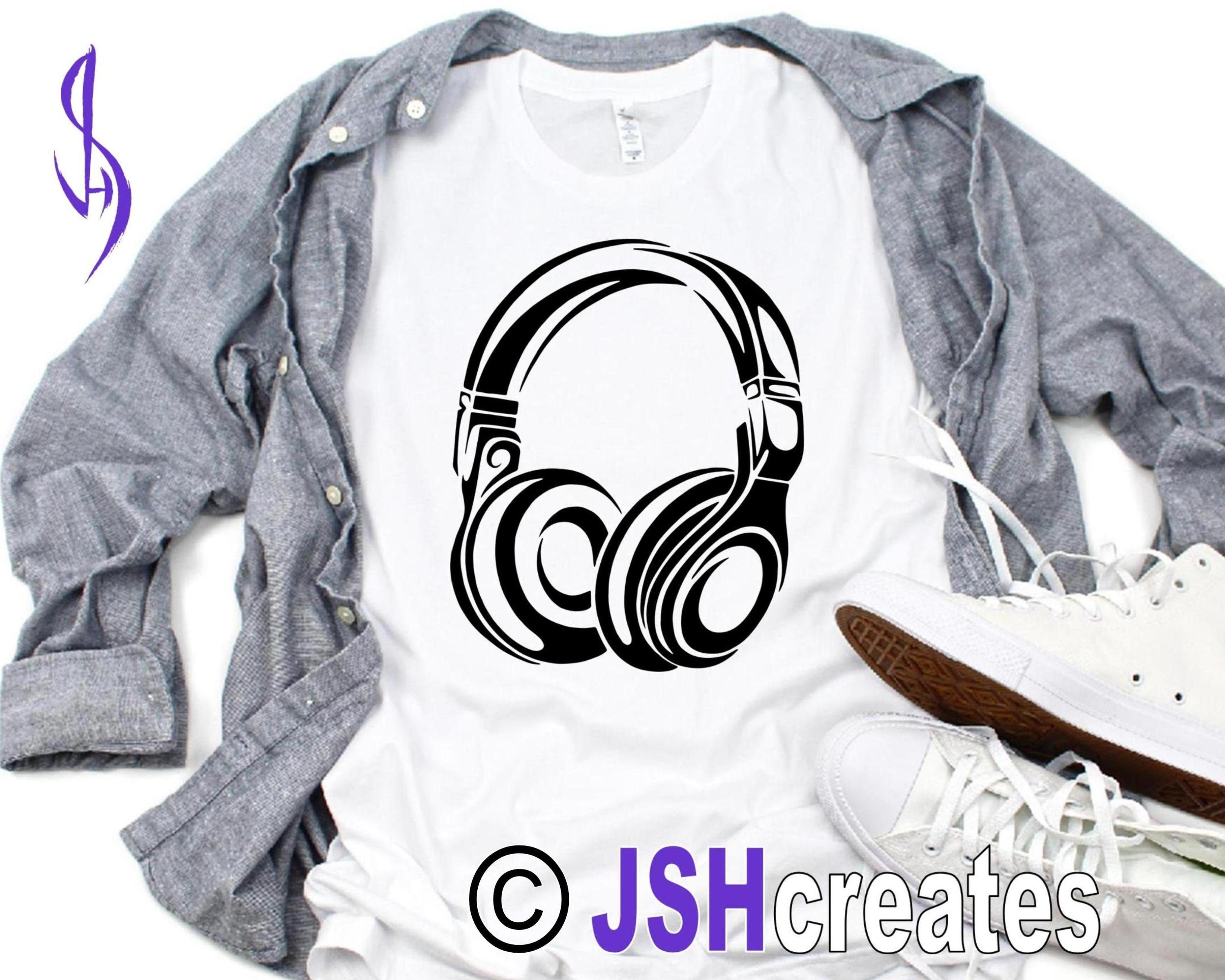 Headphones Svg Beats Svg Music Svg SVG Silhouette Cut - Etsy UK