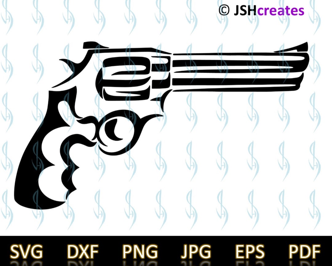 Gun SVG, Revolver Svg, Svg, Firearm Svg, Weapon Svg, Dxf, Png, Gun ...
