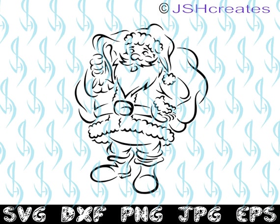 Santa Svg Santa Claus Svg Santa Santa Claus SVG | Etsy