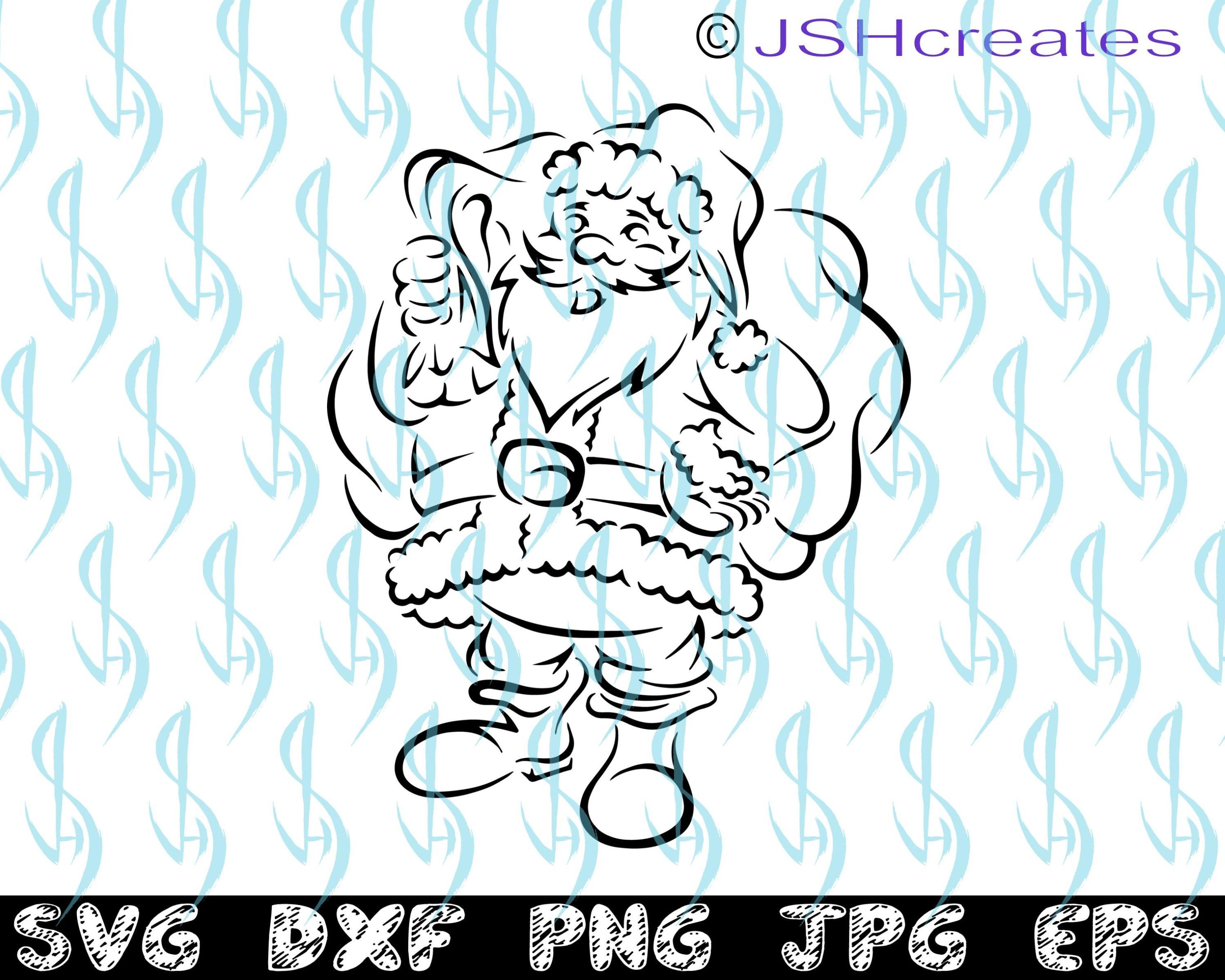 Santa Svg Santa Claus Svg Santa Santa Claus SVG - Etsy