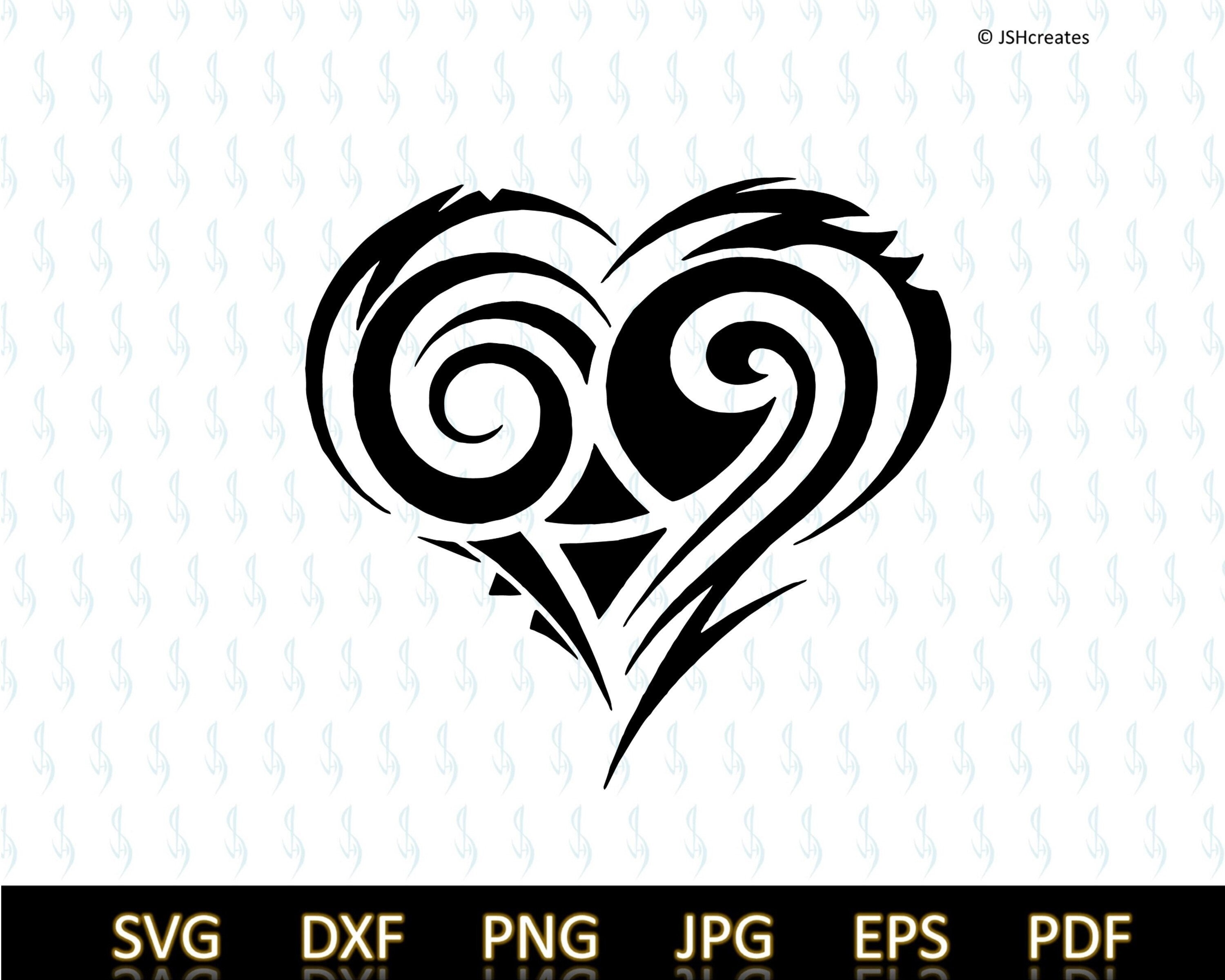 Tribal Heart With Banner