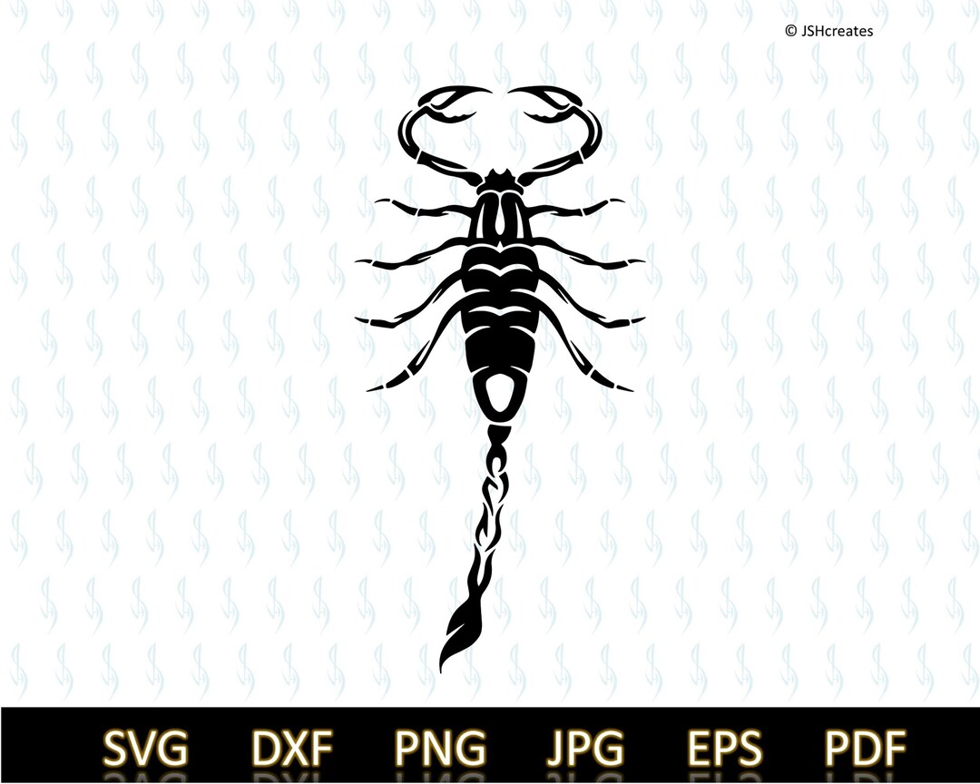 Scorpion Svg, SVG, Scorpion Clipart, Scorpion, Silhouette, Cut File ...