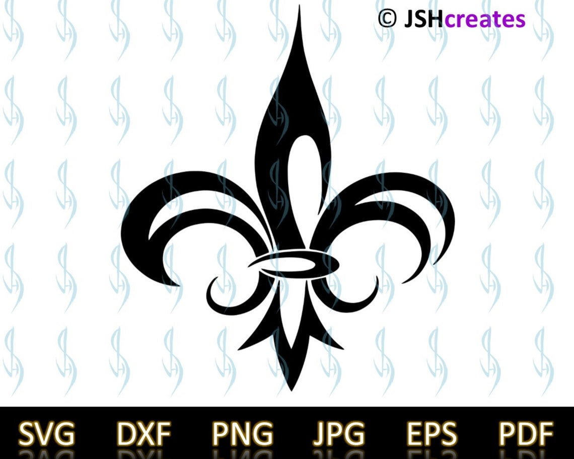 Fleur De Lis SVG Ornamental Svg Symbol Svg Fleur Svg Dxf | Etsy