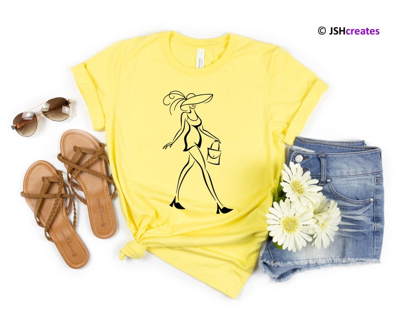 Fashion Model Svg Supermodel Svg Woman With Hat Outline Svg | Etsy