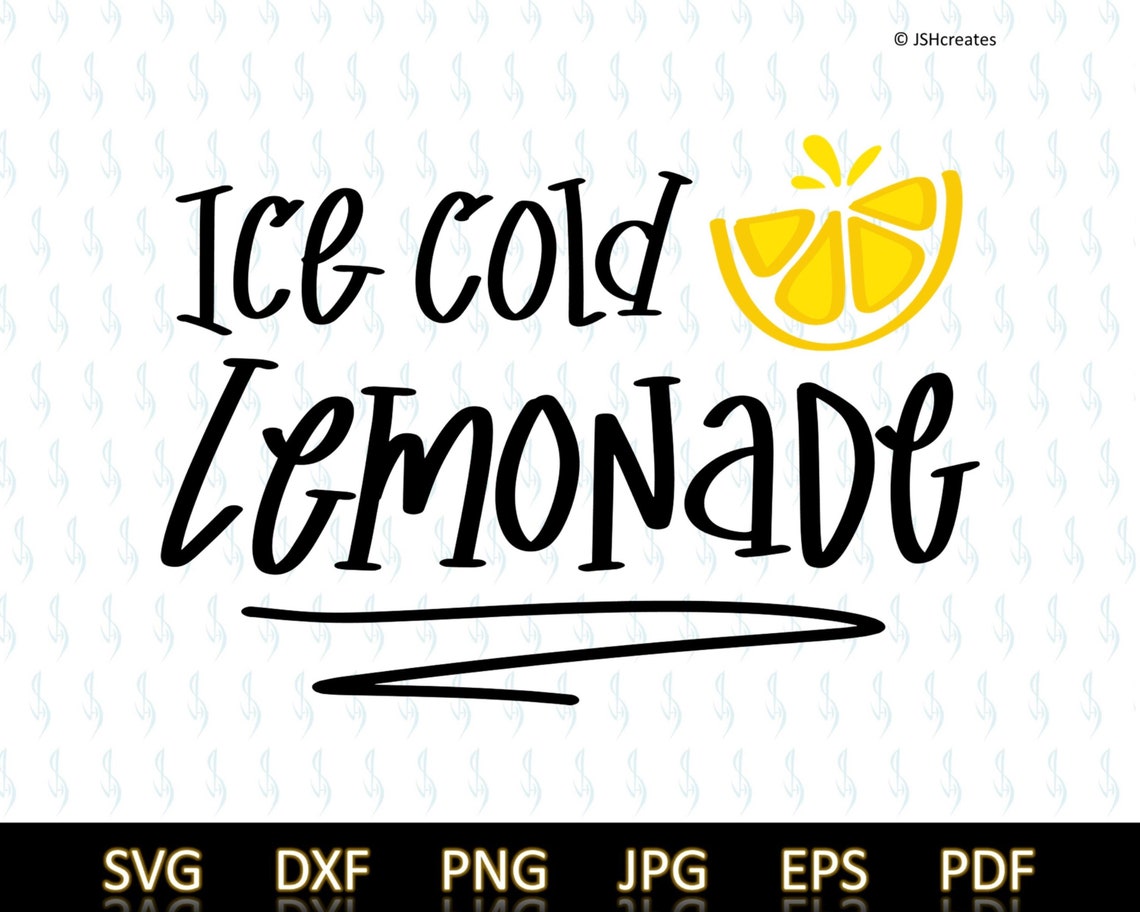 Ice Cold Lemonade Svg Lemonade Svg Summer Svg Lemons Svg - Etsy
