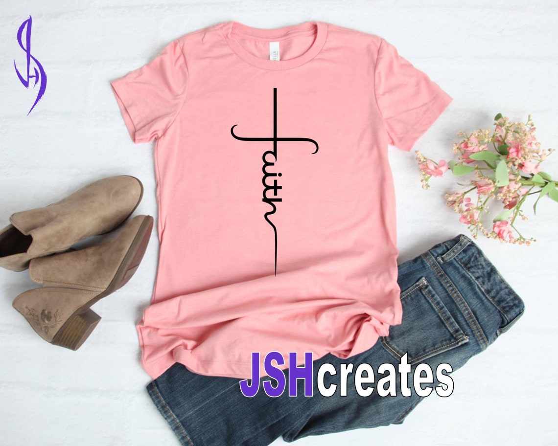 Faith Cross Svg Cut File Faith Cross Clipart Faith Svg Etsy