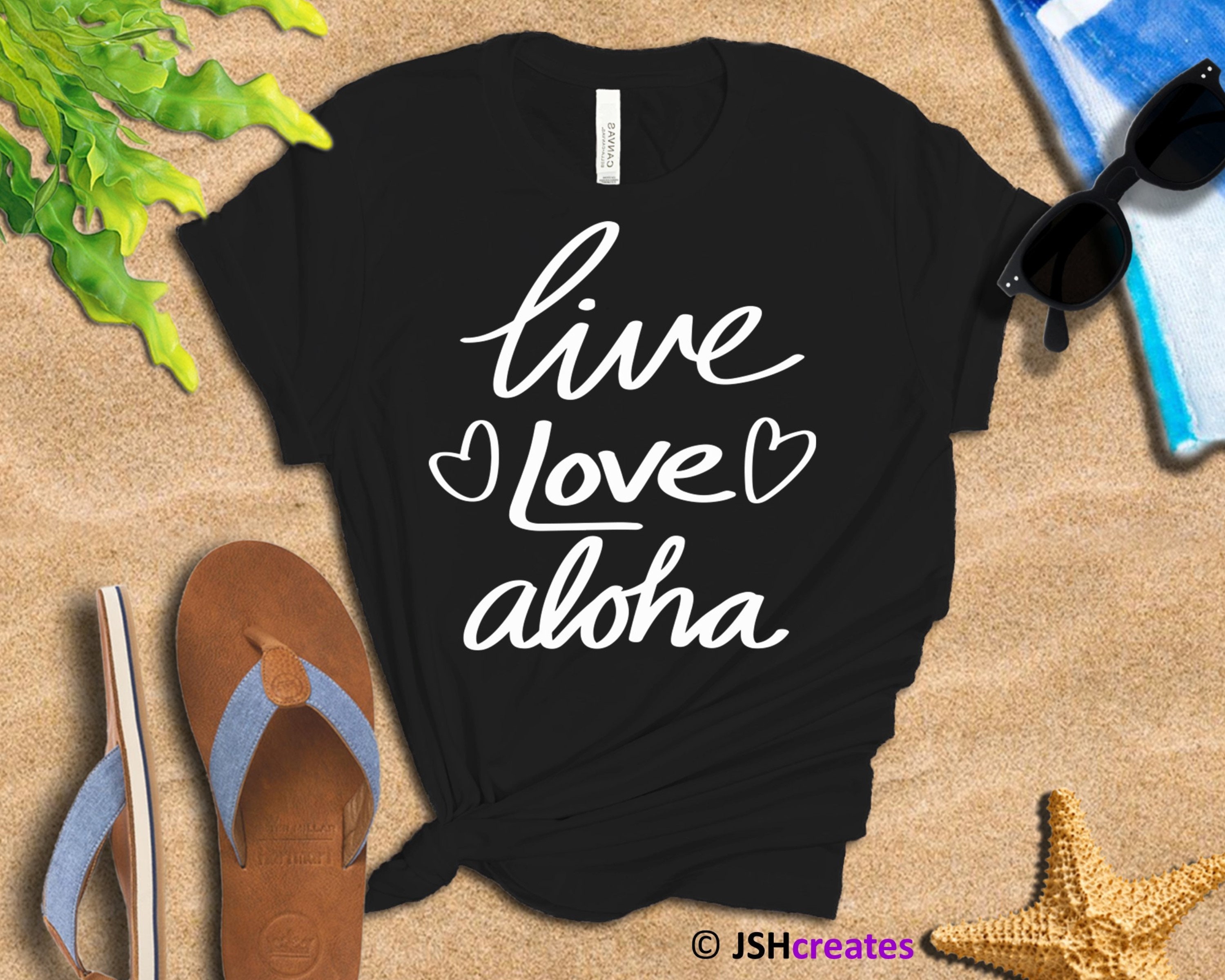 Live Love Aloha SVG Summer Svg Beach Svg Summer Design for - Etsy