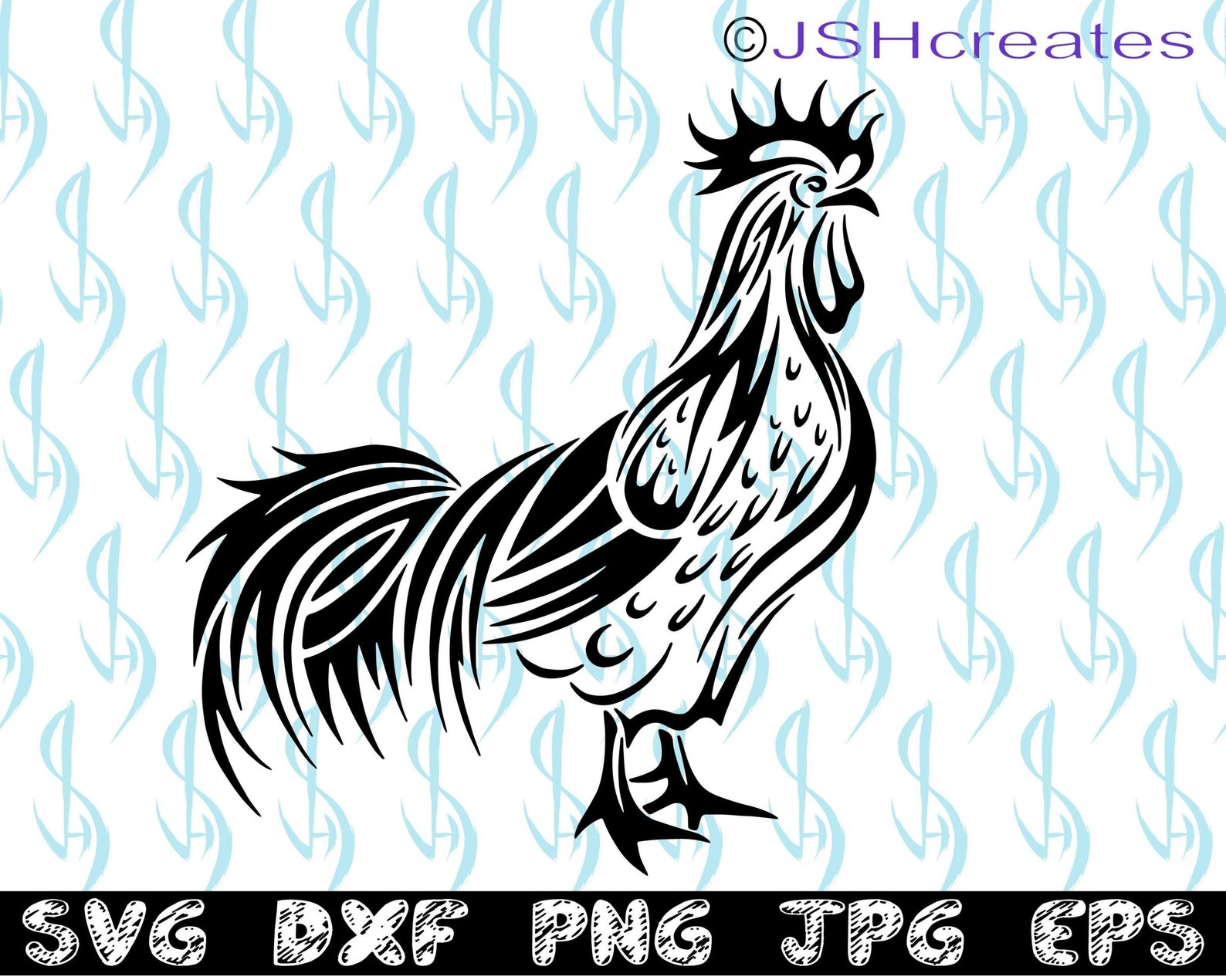 Rooster svg Cockerel svg Chicken svg SVG clipart decal | Etsy