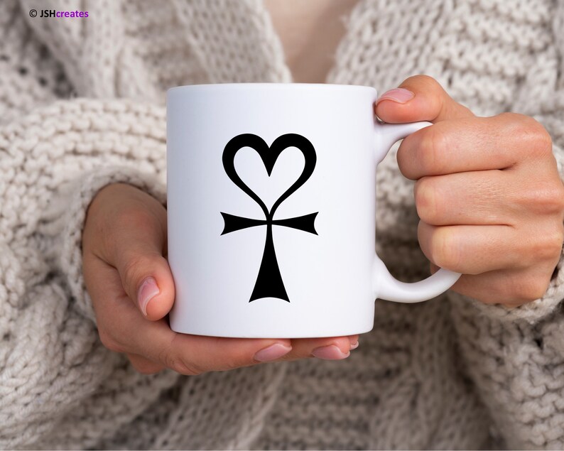 Love Life Svg Cross Svg Heart Svg Ankh Svg SVG - Etsy