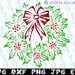 Christmas Wreath Svg Wreath Svg Holly Bow Christmas SVG - Etsy