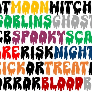 Haunting Font Dripping Font, Handwritten Font, Cricut Fonts, Halloween ...