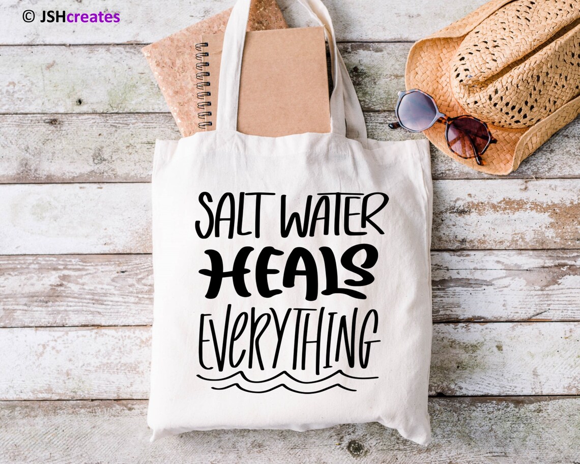Salt Water Heals Everything SVG Beach SVG Tropical Vibes - Etsy