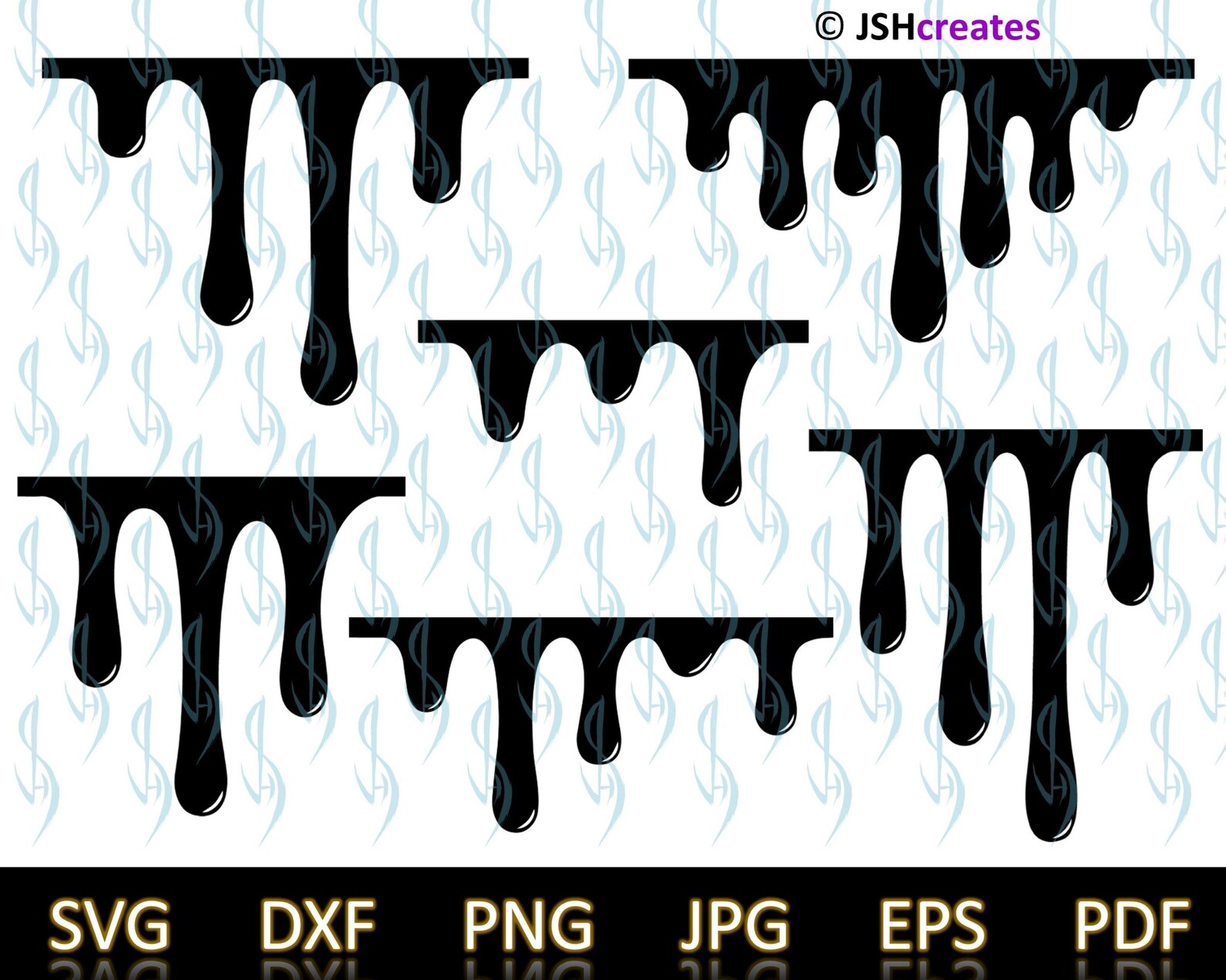 Dripping Borders SVG Dripping Svg Dripping Borders Cut Files - Etsy