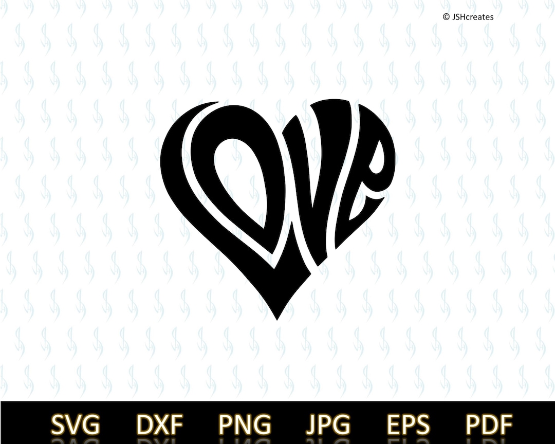 Groovy Love Heart Svg, Heart Svg, Love Svg, Heart PNG, JPG, SVG ...
