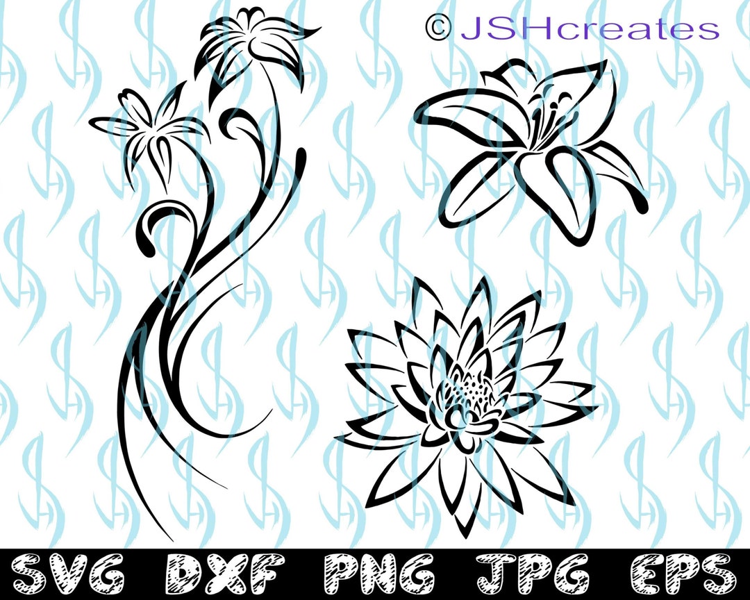 Lily svg Lirios lirio Flor svg Flor de Lirio Lilí SVG - Etsy México