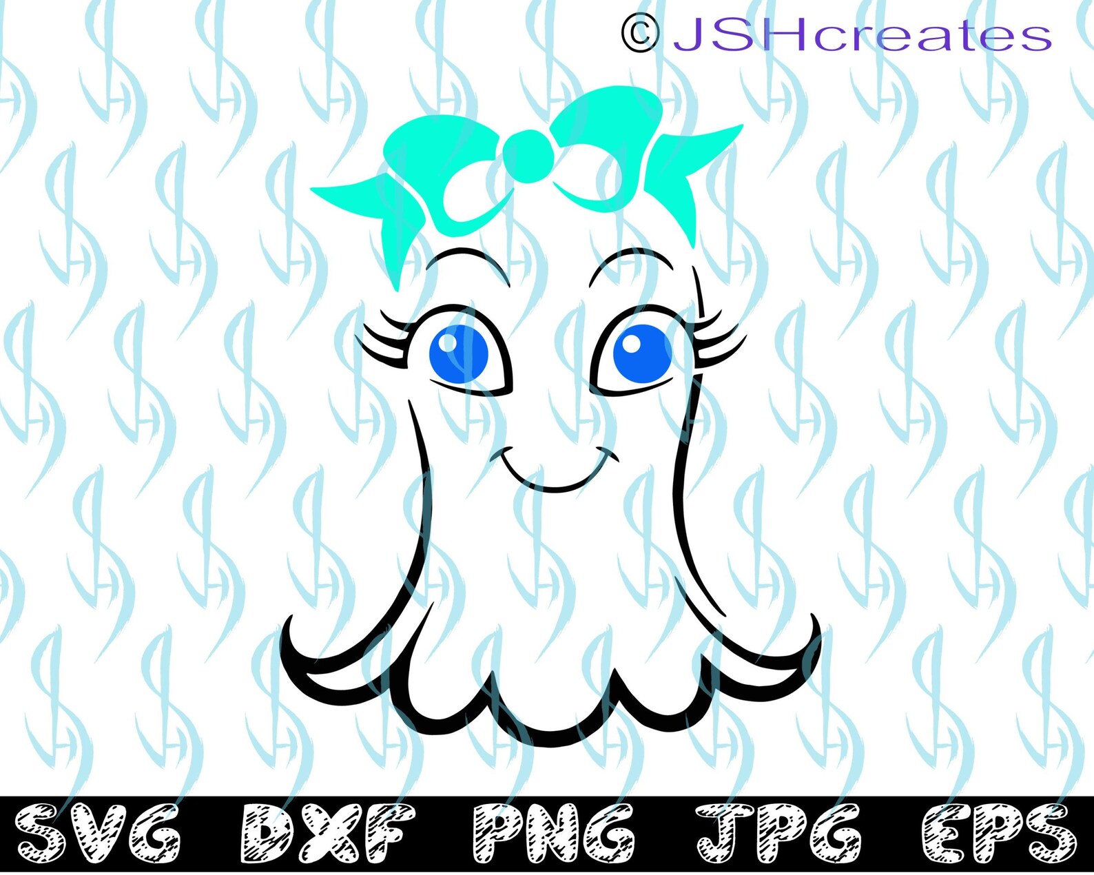 Ghost Svg Ghost Girl Svg Halloween Svg Fall Svg SVG Bow - Etsy