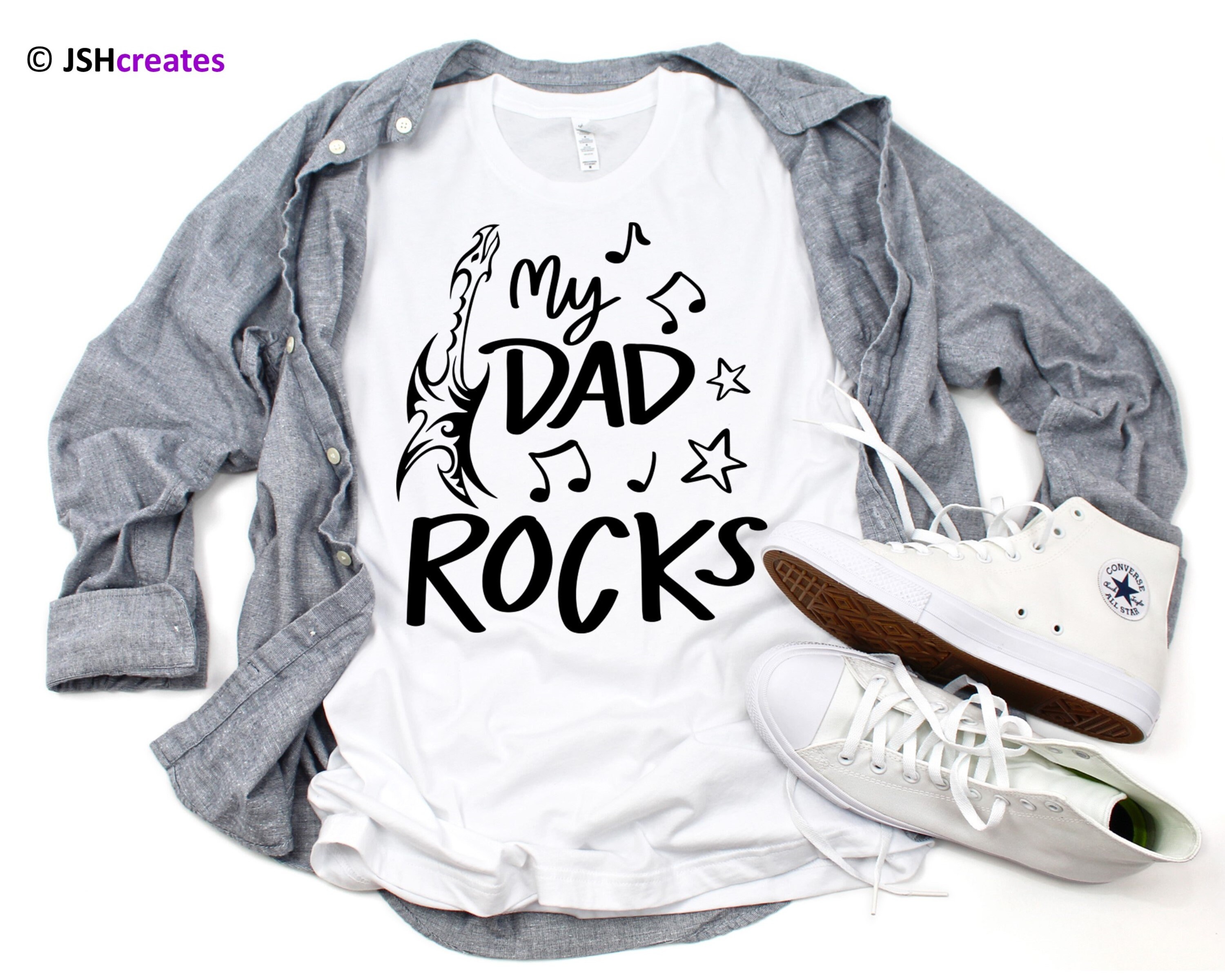 My Dad Rocks SVG Father's Day SVG Dad Shirt Svg Gift - Etsy