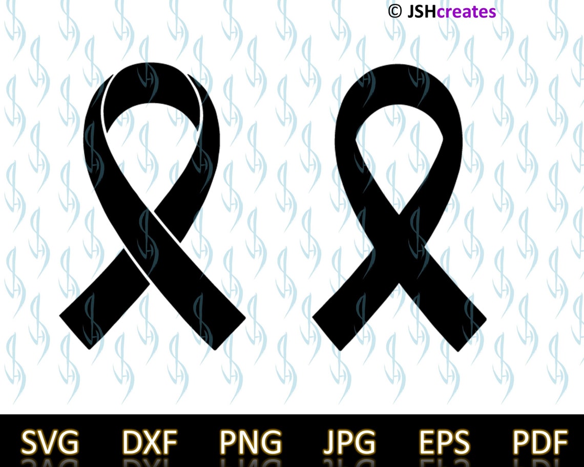 Cancer Ribbon SVG Cancer Ribbon Clipart Cancer Ribbon - Etsy