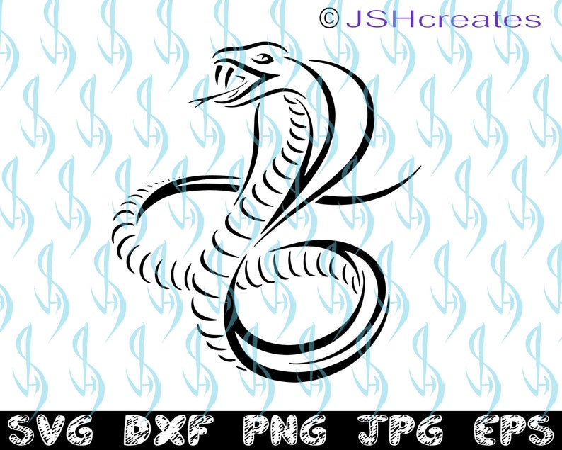 Cobra Snake svg Snake svg Cobra svg SVG Silhouette Cut | Etsy