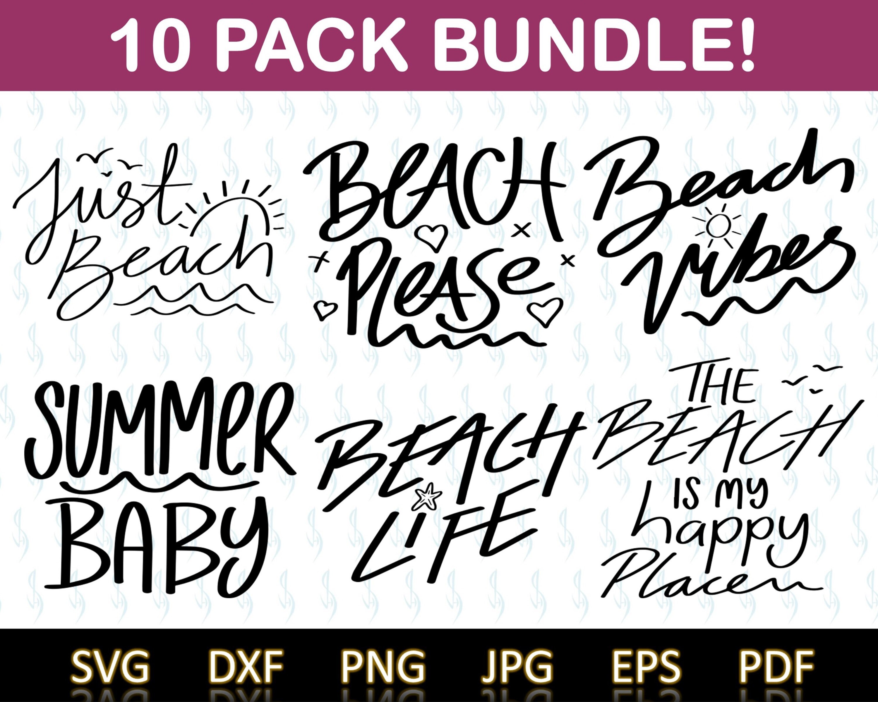 Summer Beach Bundle SVG Beach Svg Bundle Summertime Funny - Etsy
