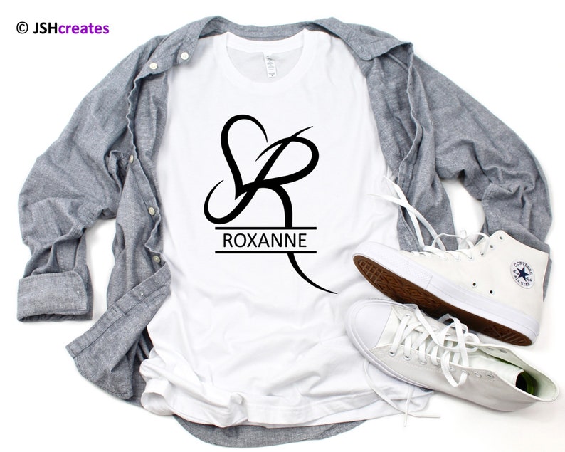 Split Monogram SVG Letter R Heart Split Monogram Letter R - Etsy