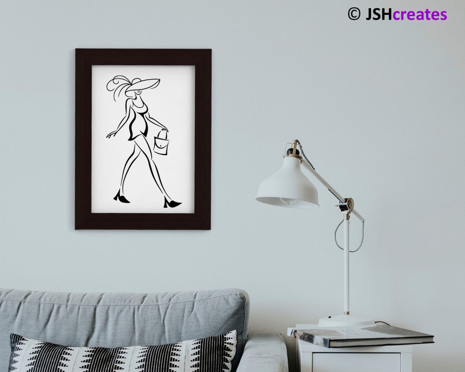 Fashion Model Svg Supermodel Svg Woman With Hat Outline Svg | Etsy