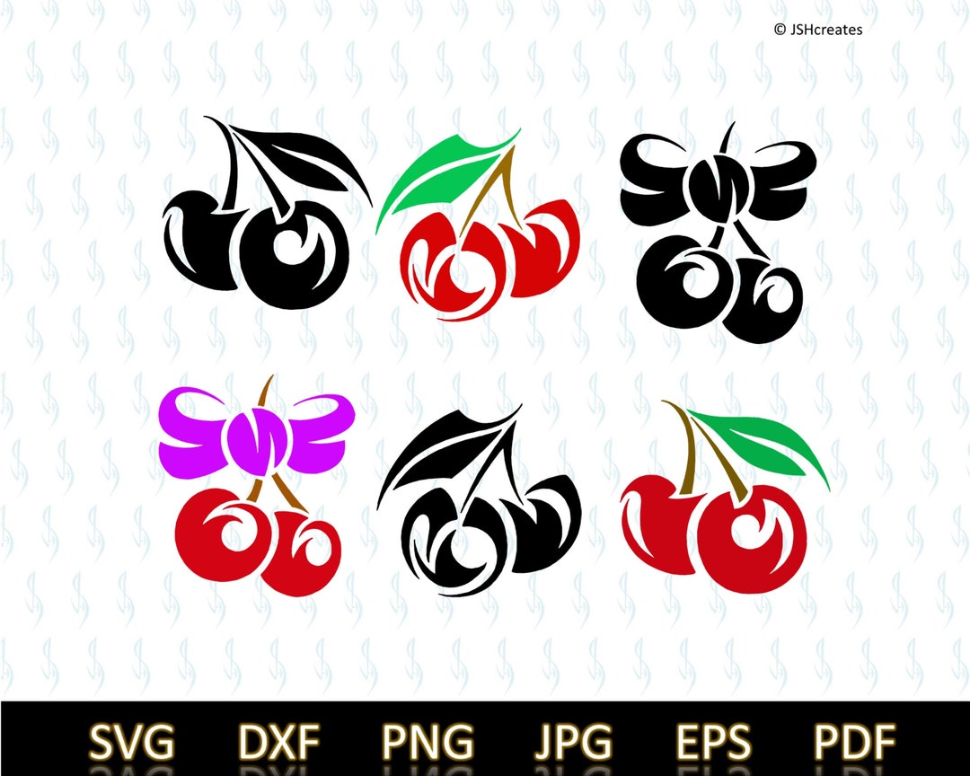 Cherry SVG, Cherries SVG, Cut File, Cherry Cut File, SVG Cutting File ...