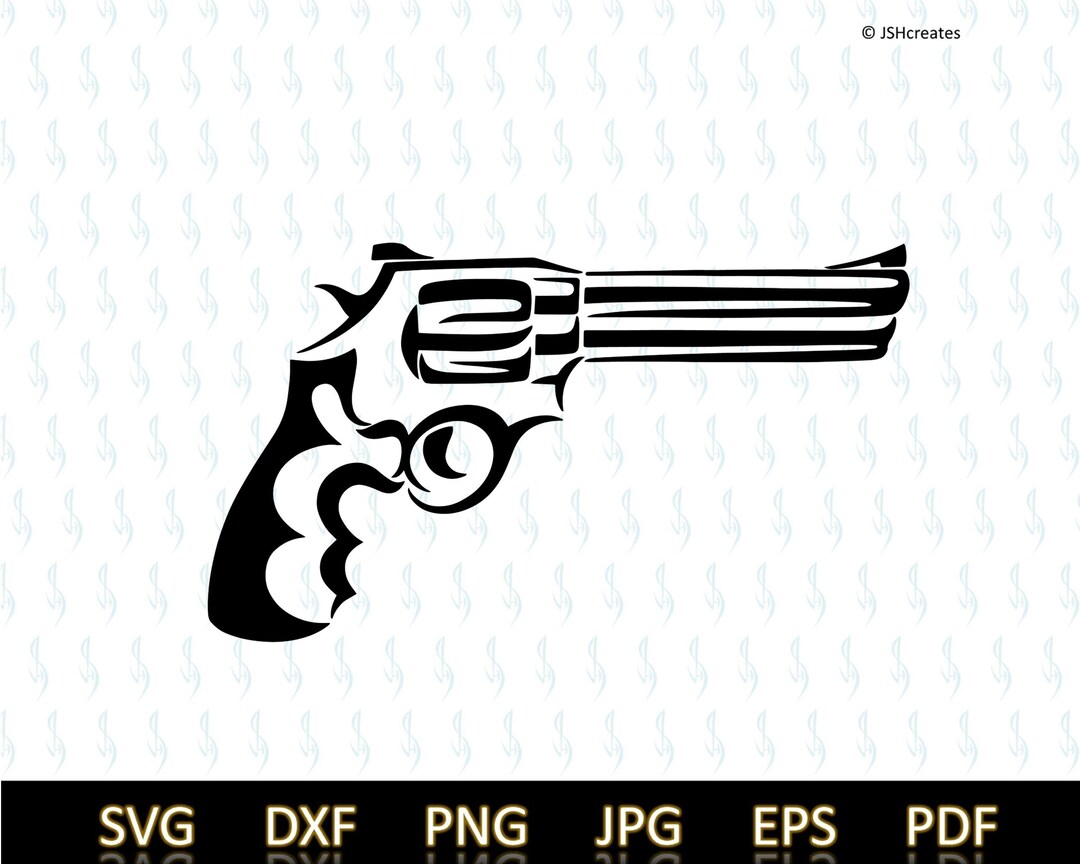 Gun SVG, Revolver Svg, Svg, Firearm Svg, Weapon Svg, Dxf, Png, Gun ...