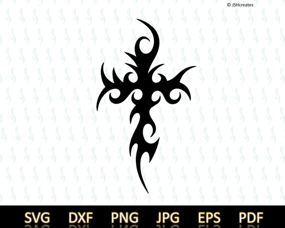 Gothic Cross Decal