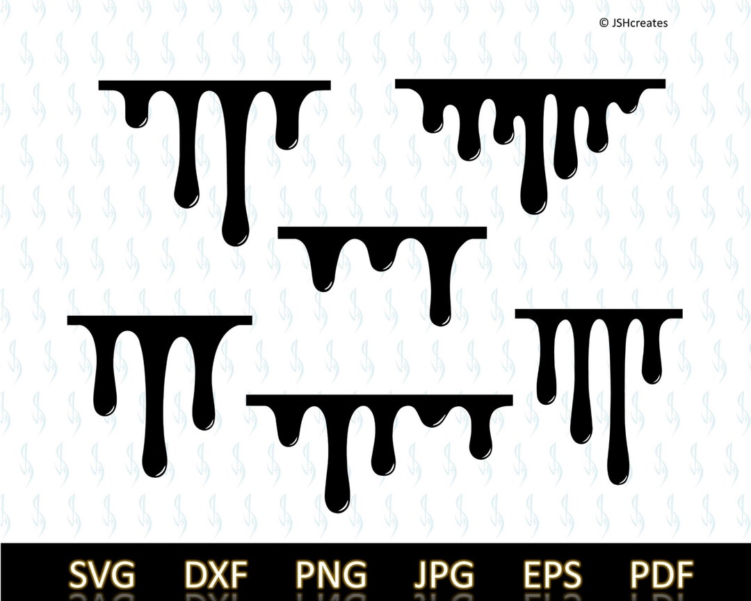 Dripping Borders SVG Dripping Svg Dripping Borders Cut Files Dripping ...