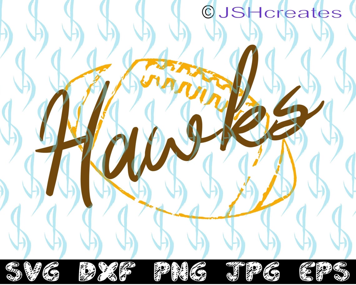 Hawks svg Hawks Football svg Hawks football svg football | Etsy