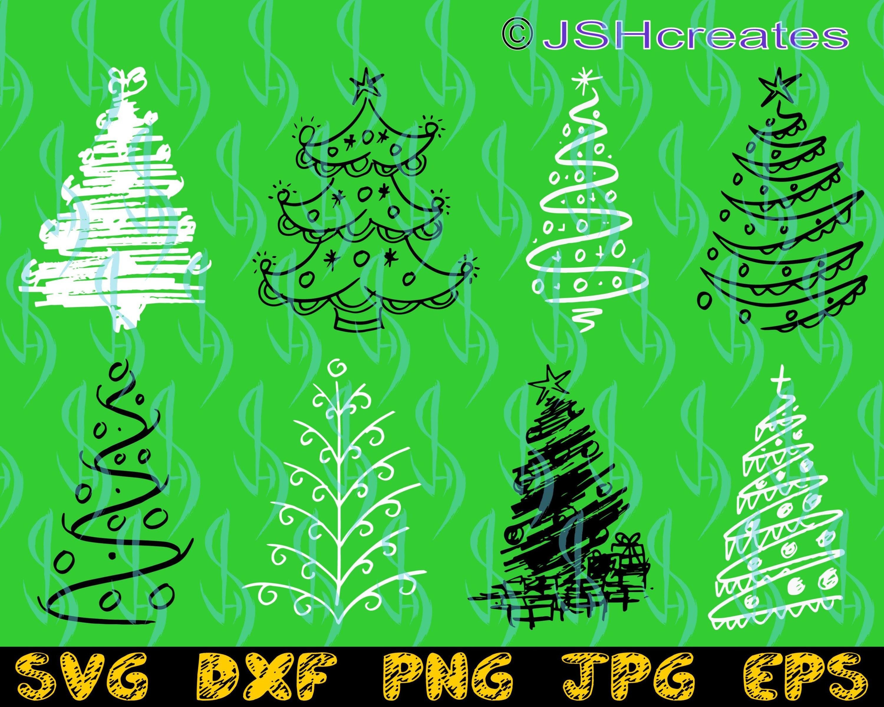 Christmas Tree Svg Christmas Tree Dxf Tree Svg Tree - Etsy