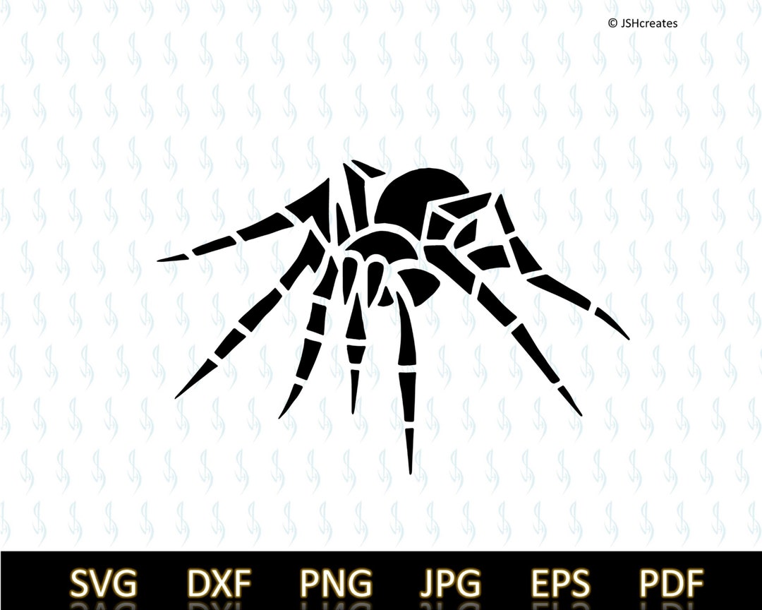 Spider Svg, Tarantula Svg, SVG, Clipart, Decal, Eps, Dxf, Silhouette ...
