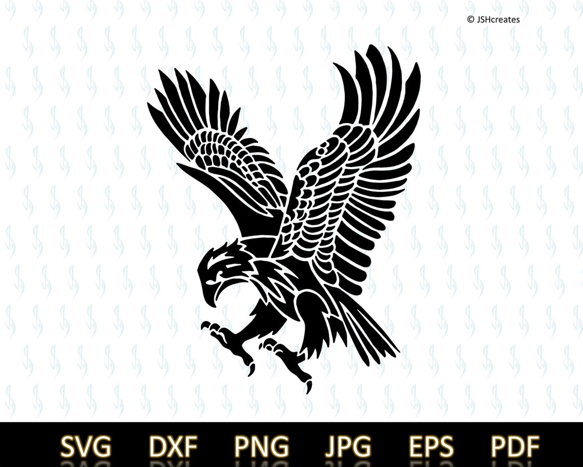Tribal Eagle Svg Eagle Svg Wings Tribal Stencil Art Dxf - Etsy