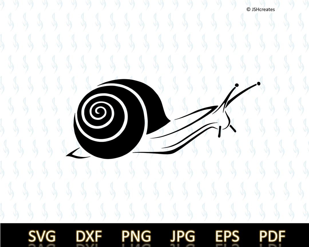 Snail Svg, Snail, SVG, Snail Clipart, Snail Cut File, Decal, Silhouette ...