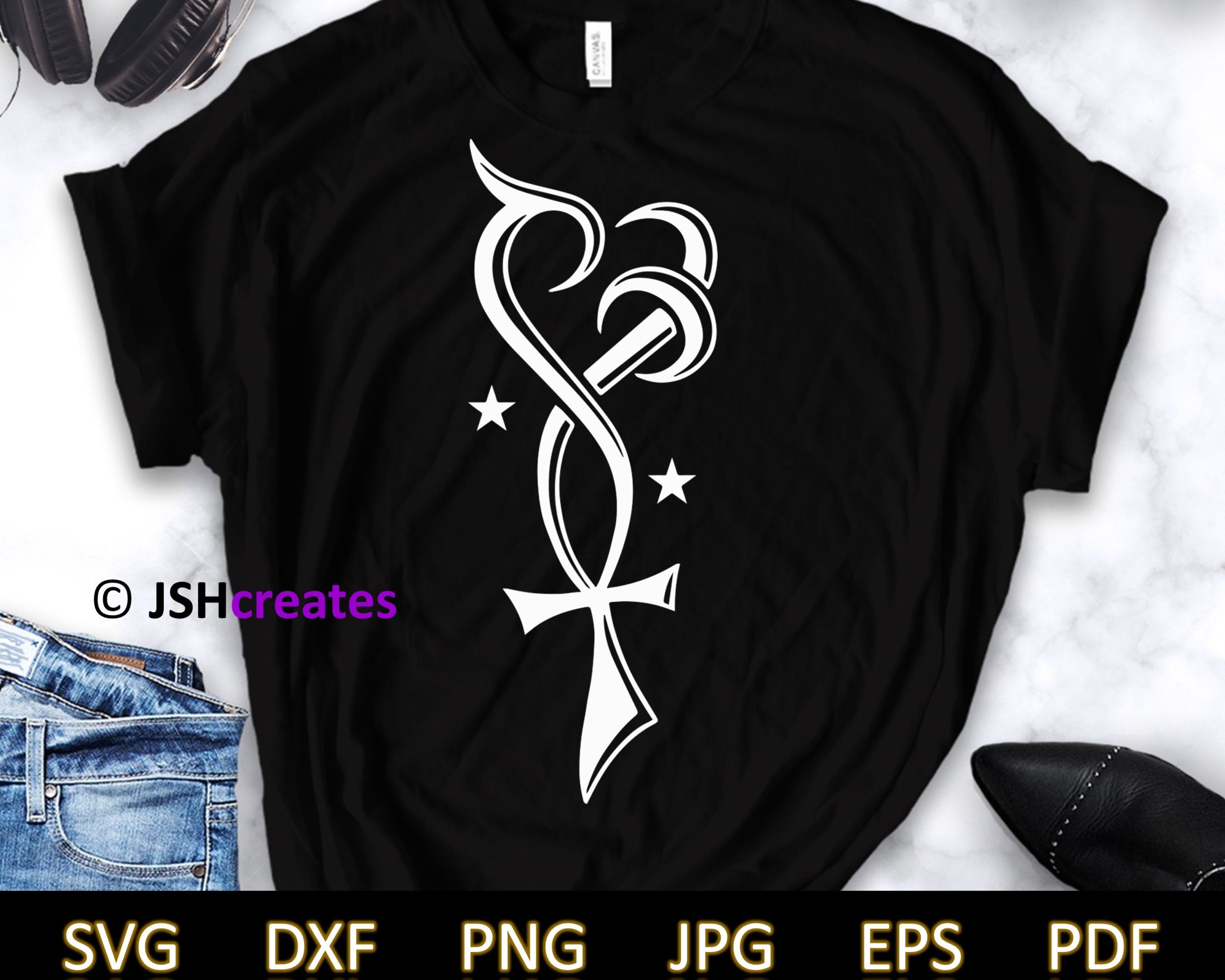 Love Life Loyalty Svg Cross Svg Heart Svg Ankh Svg SVG | Etsy